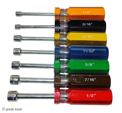 STANDARD NUT DRIVER SET – sae size – hand tools – automotive tools ...