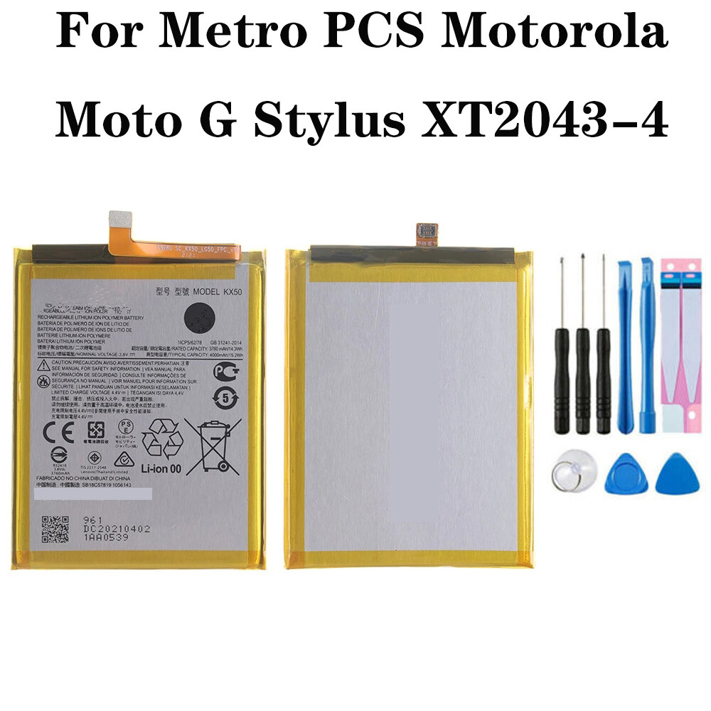 New KX50 Battery Replacement For Metro PCS Motorola Moto G Stylus ...