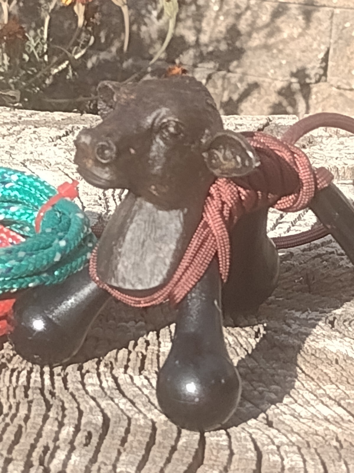 MICRO CALF ROPING DUMMY w/ 2-Chicken Ropes Roping Toy Head and Heel ...