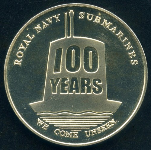100 Years Royal Navy Submarines Coin Token 38mm Dia. X 3mm Thick | eBay