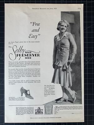 Vintage 1930 Selby Shoes Print Ad - Anita Page | eBay