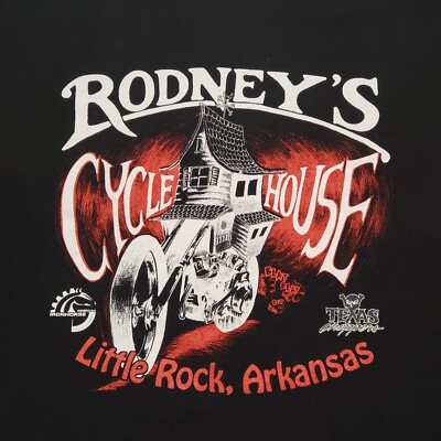 VTG Beefy Hanes Tag Rodney's Cycle House T Shirt 2XL | eBay