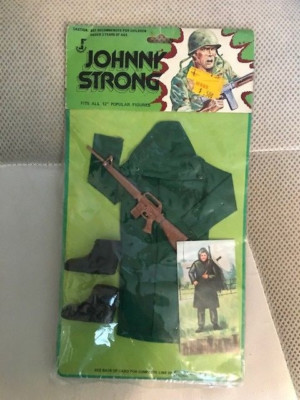 MOC MIB MOSC VINTAGE GI JOE JOHNNY Strong ACTION TEAM MAN RAINCOAT ...