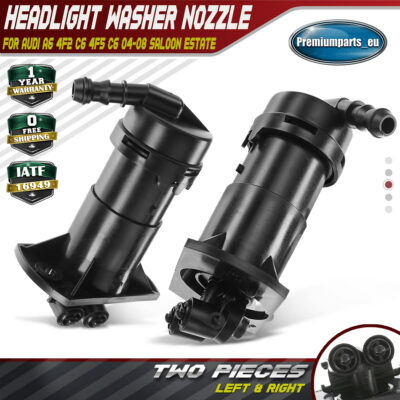 2x Headlight Washer Nozzle Left &Right for Audi A6 C6 04-08 4F0955101 ...