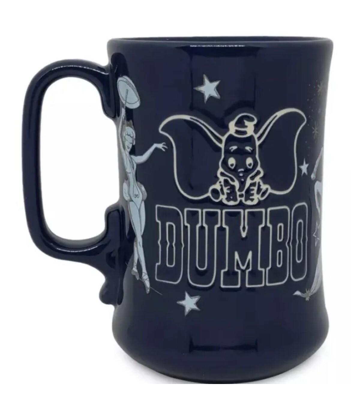 Disney DUMBO Blue Mug 80 Anniversary CIRCUS Horse Coffee Tea NEW Plus ...