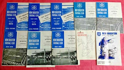 New Brighton Rugby Programmes 1968 - 2006 | eBay UK