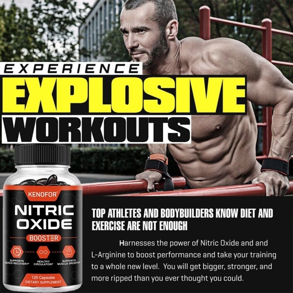 Nitric Oxide Booster Supplement - L-Arginin, L-Citrulline 1500mg - | eBay