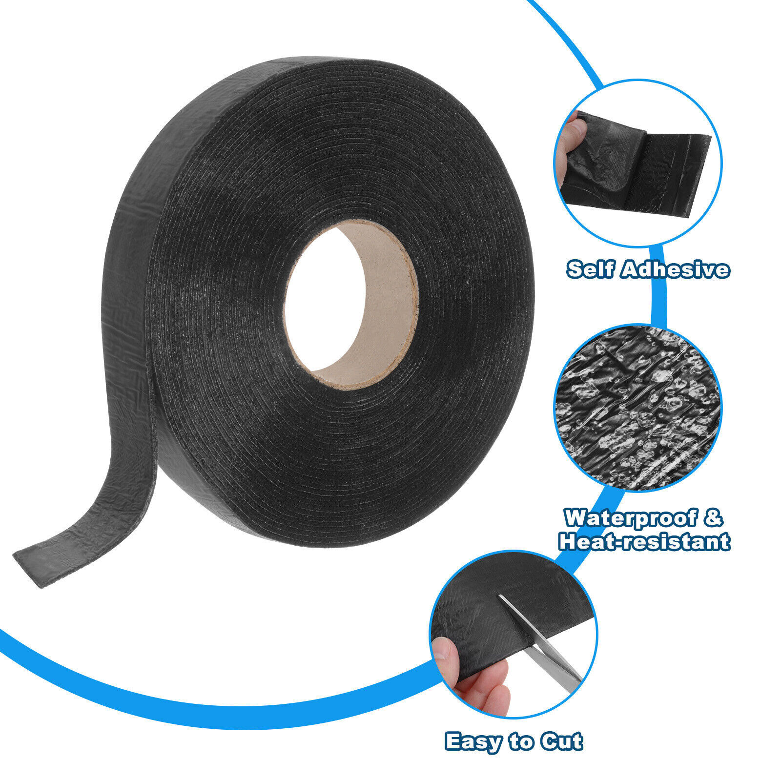 Asphalt Crack Repair Tape Driveway Sealer Filler Joint Repair Tape 49ft ...