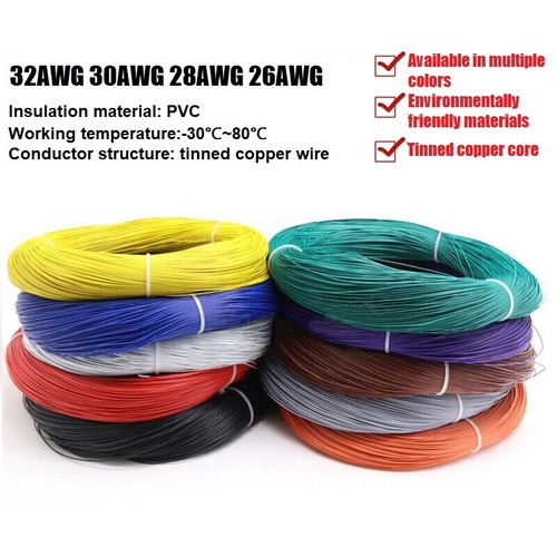 UL1571 Flexible Stranded Wire Cable PVC Insulated Electronic Wire 26 28 ...