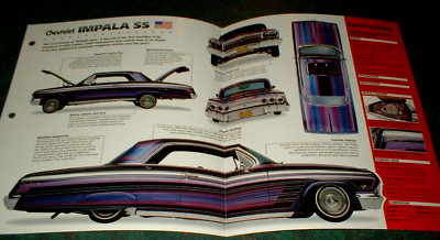 1962 CHEVY IMPALA CUSTOM ORIGINAL IMP BROCHURE SPECS INFO 62 63 64 LOW ...