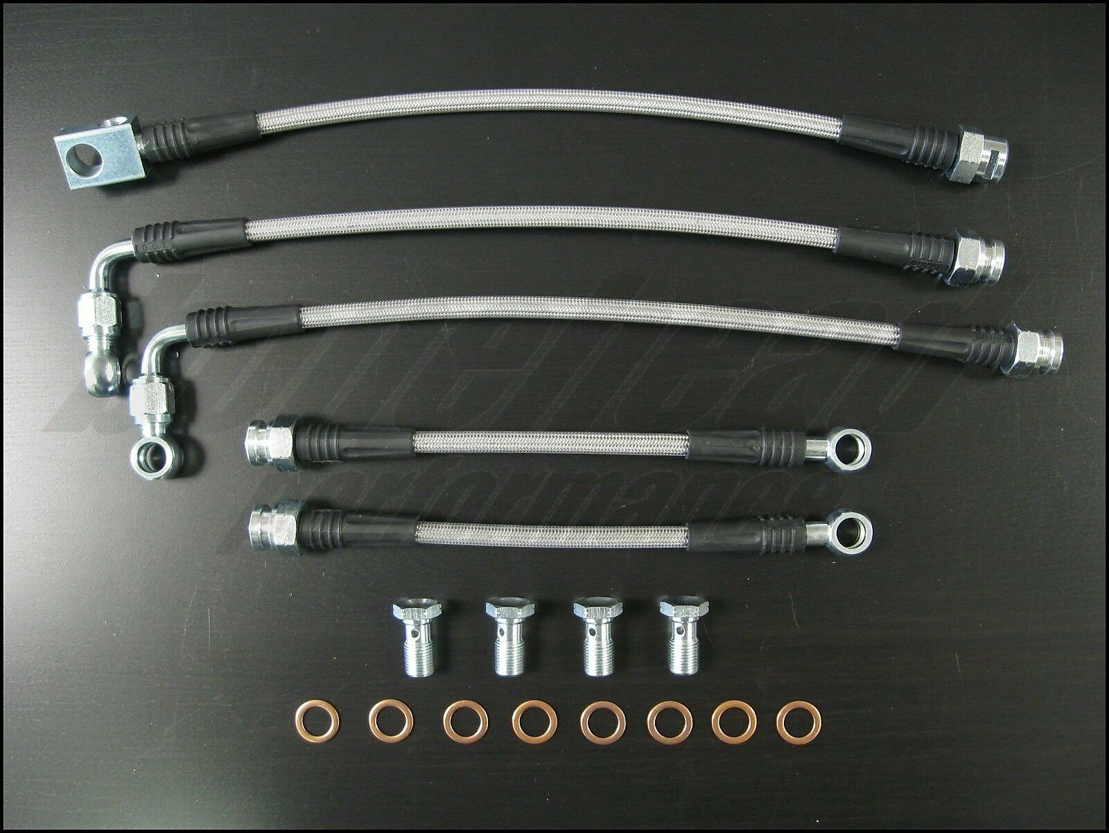 Techna-Fit Stainless Steel Braided Brake Lines 1998-2002 Chevrolet ...