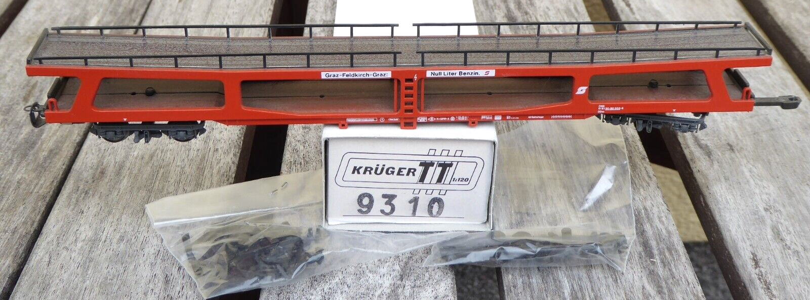 Krüger 9310 TT Autotransportwagen DDm Rarität ÖBB Epoche 4/6 gut ...