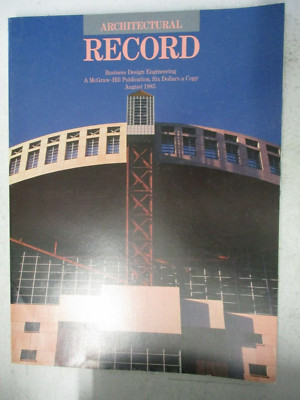 ARCHITECTURAL RECORD MAGAZINE AUGUST 1985 WALTER ROYAL DAVIS LIBRARY ...