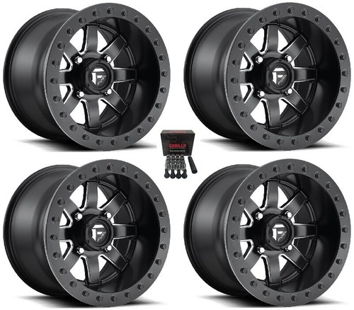 Fuel Maverick Beadlock UTV Wheels Milled 15x8/15x10 Kawasaki Teryx Mule ...