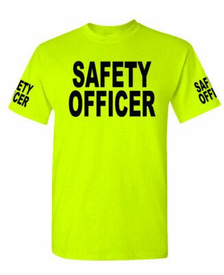Safety Officer high visibility Tee T shirt | eBay