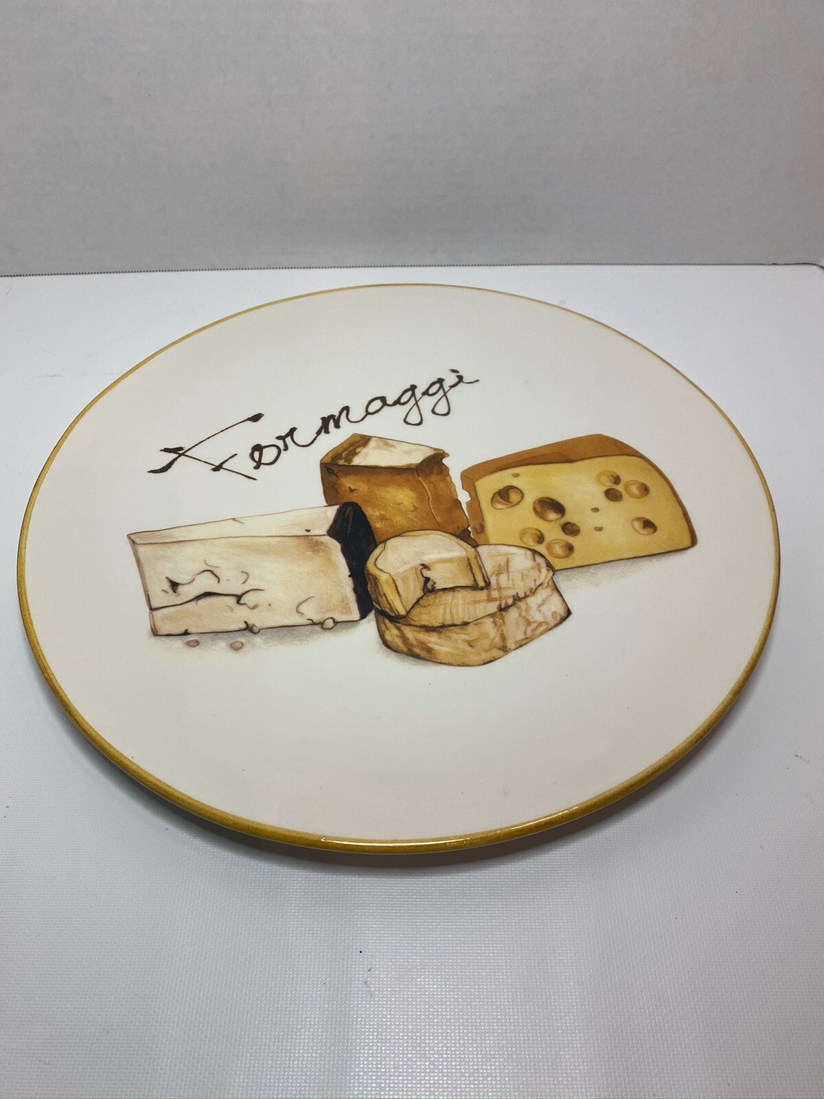 Formaggi Cheese Tray Round Large Platter Made In Italy | eBay