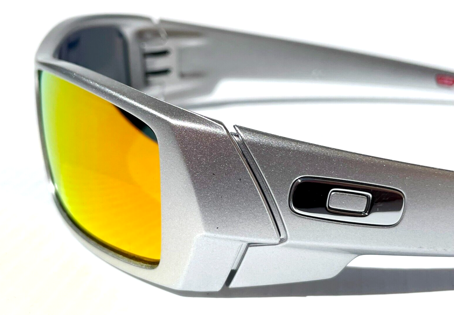 NEW Oakley GASCAN X-Silver POLARIZED Galaxy Ruby Iridium Lens Sunglass ...