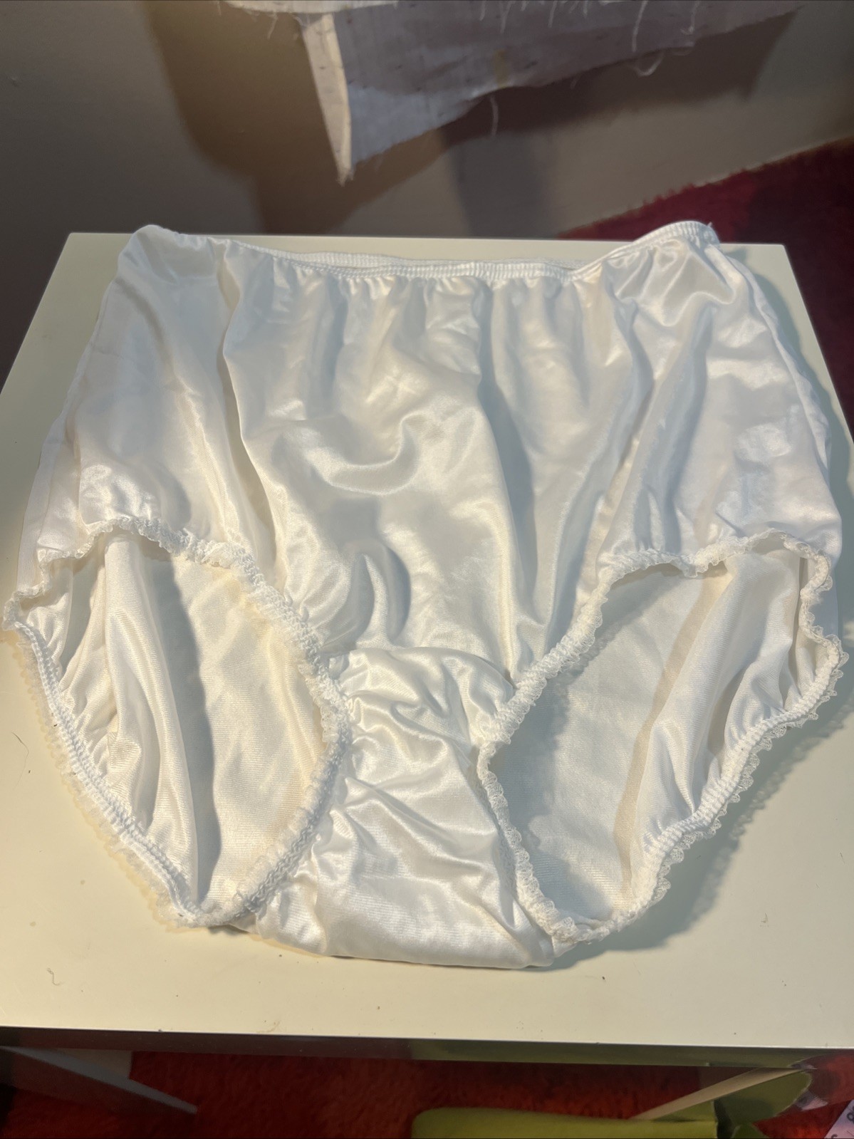 Vtg Adonna Nylon Gusset Ruffle Leg Silky Nylon Pantie… - Gem