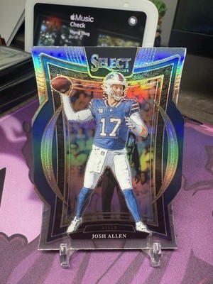 2024 Panini NFL Select Josh Allen Silver Prizm Die Cut #34 Buffalo ...