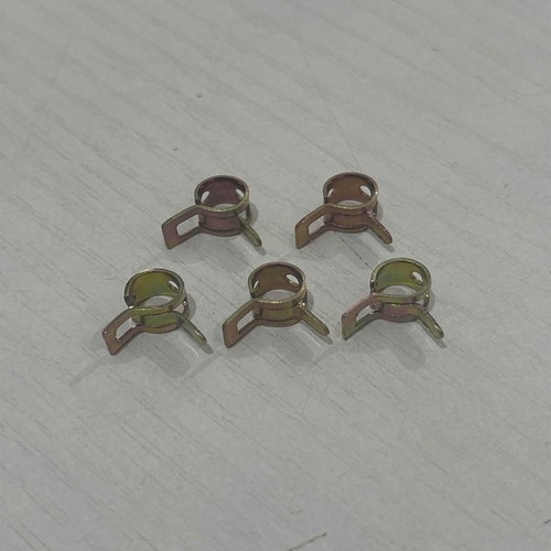New 1/4 6mm Spring Clip Vacuum Fuel Oil Hose Line Band Clamp Low ...