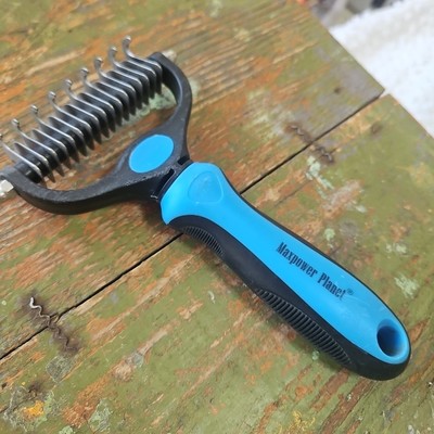 Maxpower Planet Pet Grooming Brush Dog Undercoat Rake Comb Dematting ...