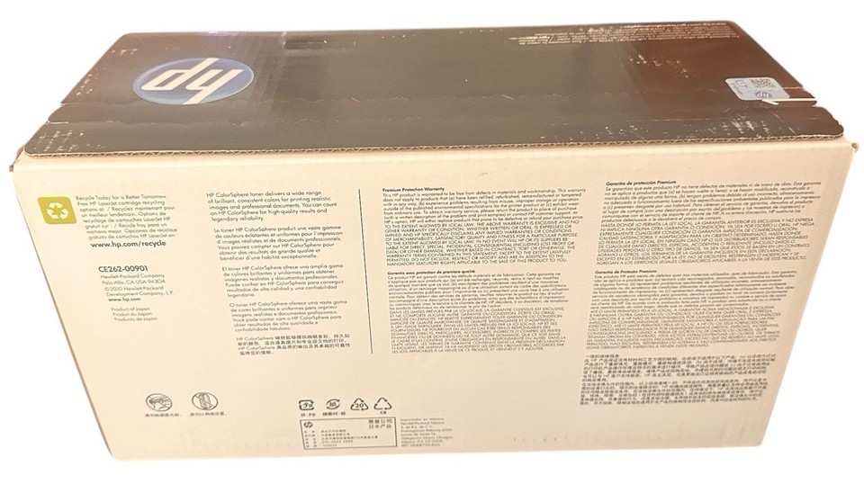 Genuine OEM HP 648A Yellow Toner Cartridge CE262A for LaserJet CP4025 ...