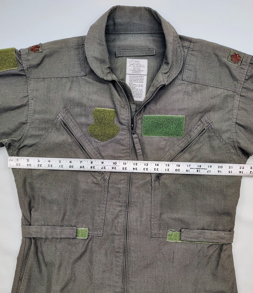 USAF CWU-27/P Pilot Flyers Coveralls FLIGHT Suit Size 44S Sage Green ...