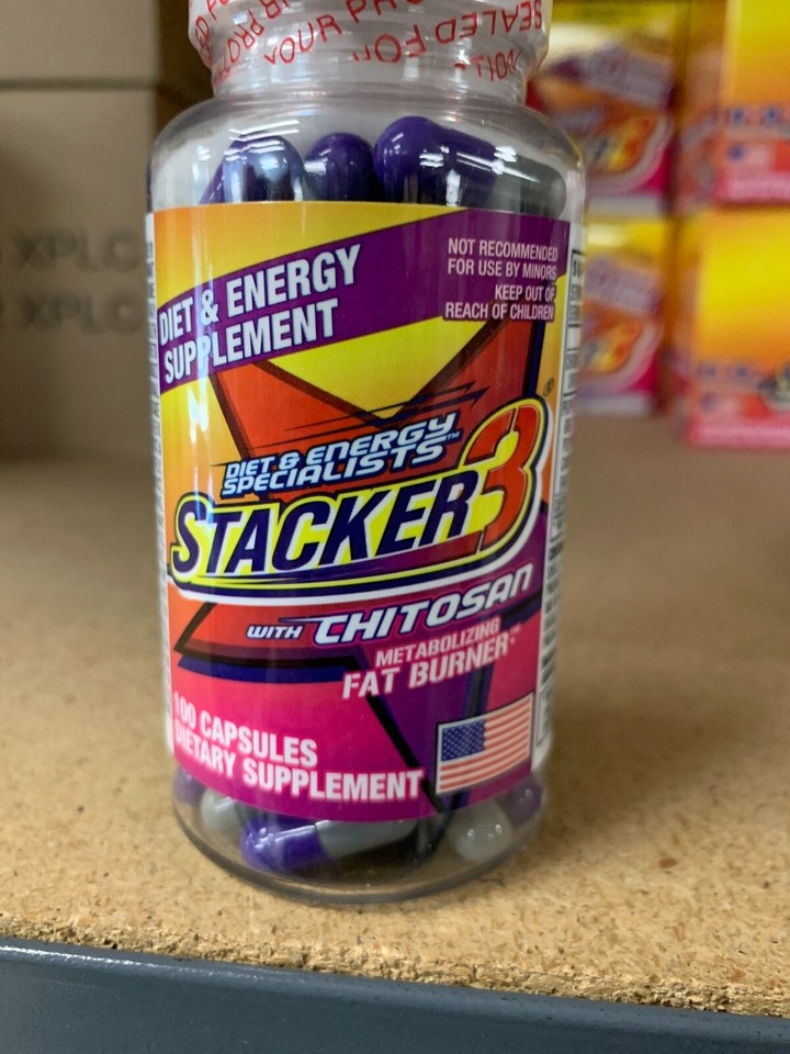 Stacker -3- 100ct Weight Loss & Energy Supplement Free Fast Ship *Exp ...