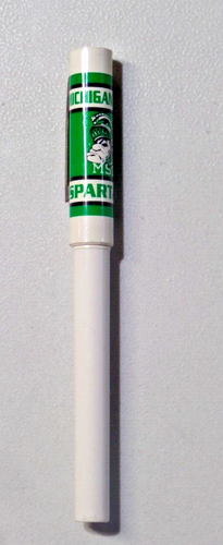 Michigan State Spartans College Green & White Ink Pen MSU Sparty Logo ...