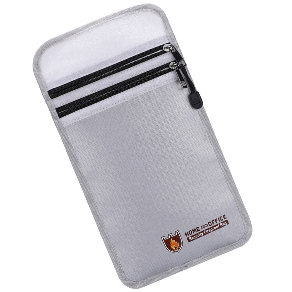Fireproof Document Holder Briefcase Safe Double Zipper Pouch | eBay