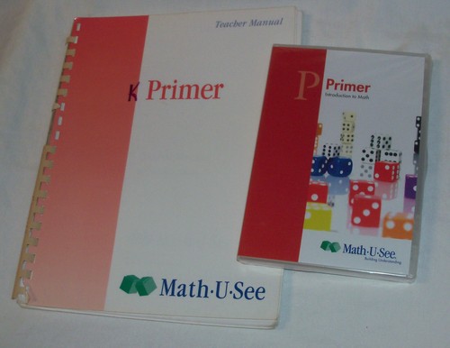 New & Sealed MATH U SEE PRIMER DVD Intro to Math & Teacher's Manual ...