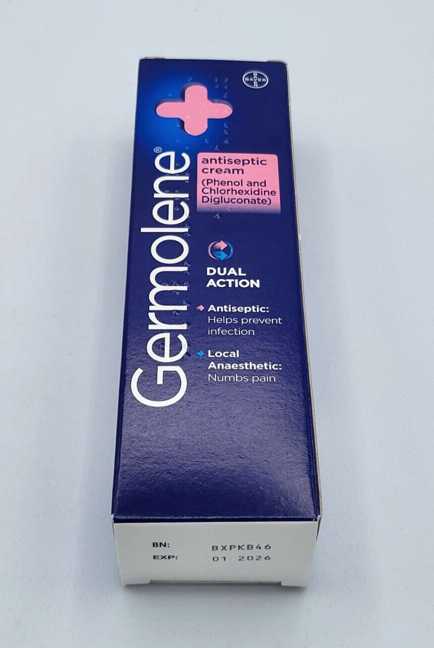 Germolene Antiseptic Cream 30g Dual Action Local Anaesthetic Pain ...
