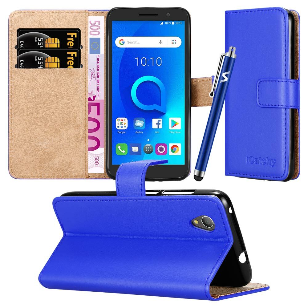 For Alcatel 1 Phone Case Flip Leather Card Wallet Stand Cover For ...
