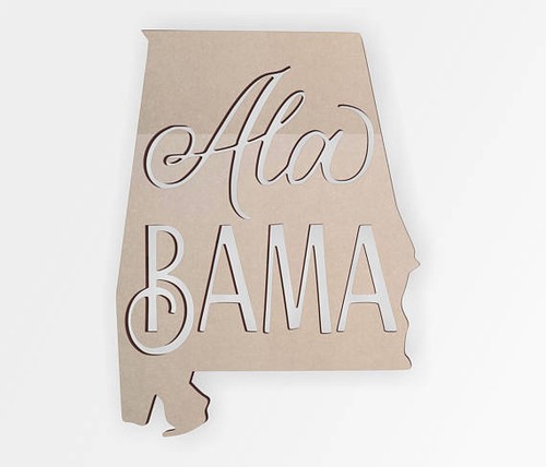 Wooden shape Alabama State Cutout, Wooden Cut Out, Wall Art, Home Decor ...