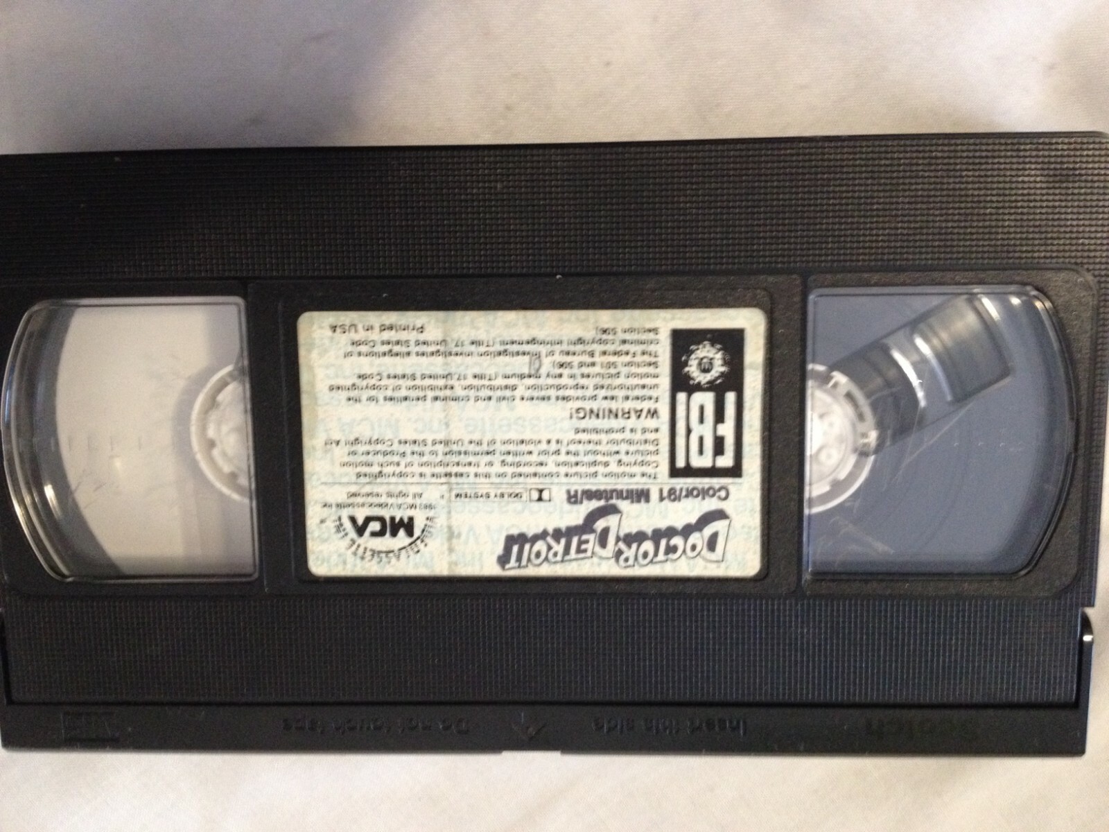 DOCTOR DETROIT(VHS-MCA-1983)DAN AYKROYD-FRAN DRESCHER-CULT/COMEDY/INDIE ...
