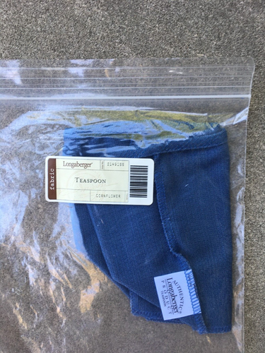 NEW Longaberger 2004 Teaspoon Basket Cornflower Blue Liner | eBay