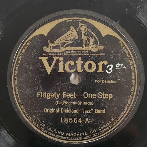 78rpm Original Dixieland Jazz Band "Fidgety Feet" 18564 Victor V+/VV+ ...