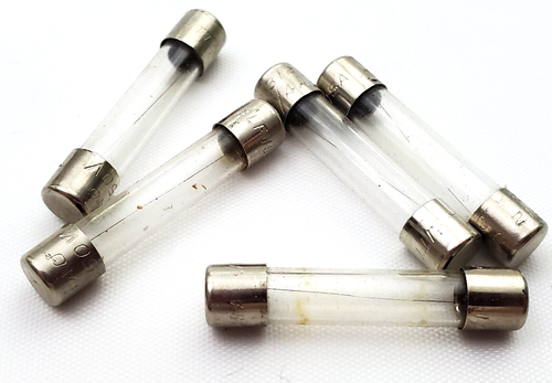 Lot of 5 Littelfuse 3AG 1/4 Amp 250V 312 Glass Vintage Fuses 1/4" x 1-1 ...