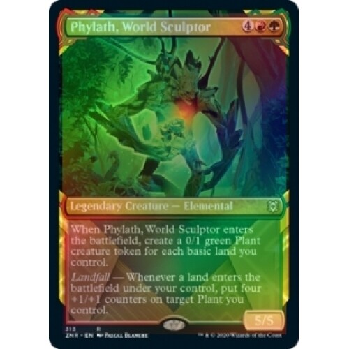 FOIL PHYLATH, WORLD SCULPTOR (SHOWCASE) X4 Zendikar Rising ZNR Magic ...