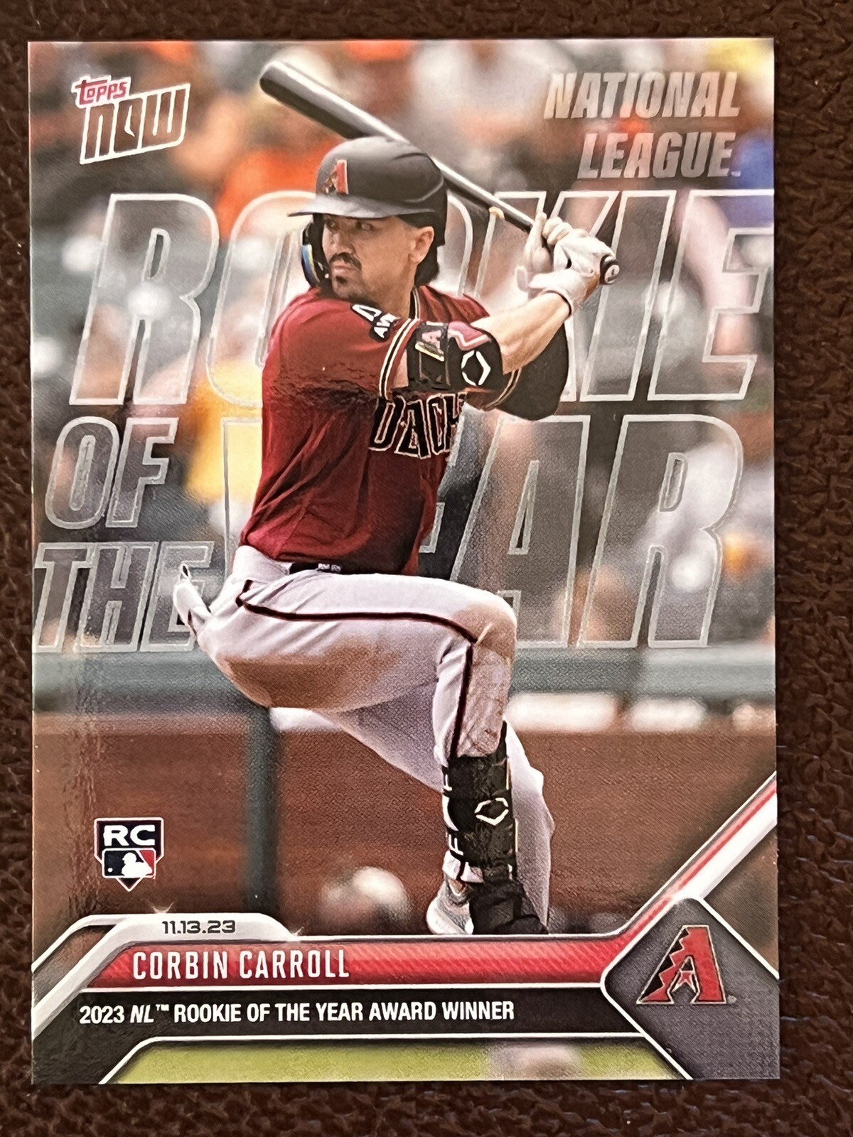 2023 TOPPS NOW CORBIN CARROLL NL ROOKIE OF THE YEAR AWARD WINNER #OS-11 ...