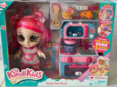 KINDI KIDS Fun Oven Playset w/ Donatina Doll 5 EXCLUSIVE Shopkins HTF ...