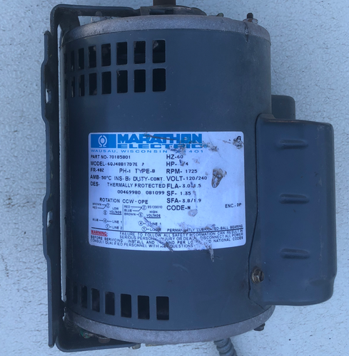 Dryer Drive Motor 1PH Speed Queen P/N: 70185801, 701858-01, 70185801P ...