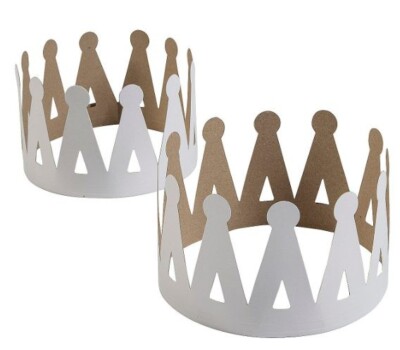 Pack of 50 Design Your Own Blank Card Crowns to Colour & Decorate ...