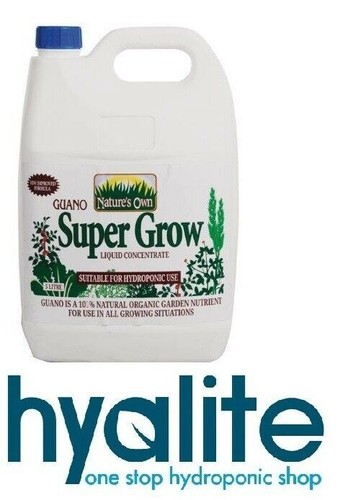 Natures Own Super Grow 5L The Original Guano Based Nutrient Biodiesel ...