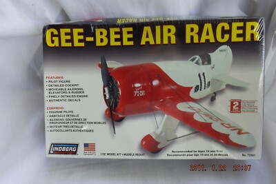Lindberg Gee-Bee Air Racer 1/32 MODEL KIT Skill 2 Level New Sealed | eBay