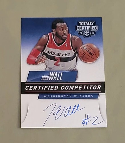 2014-15 Totally Certified JOHN WALL CERTIFIED COMPETITOR ON CARD AUTO ...