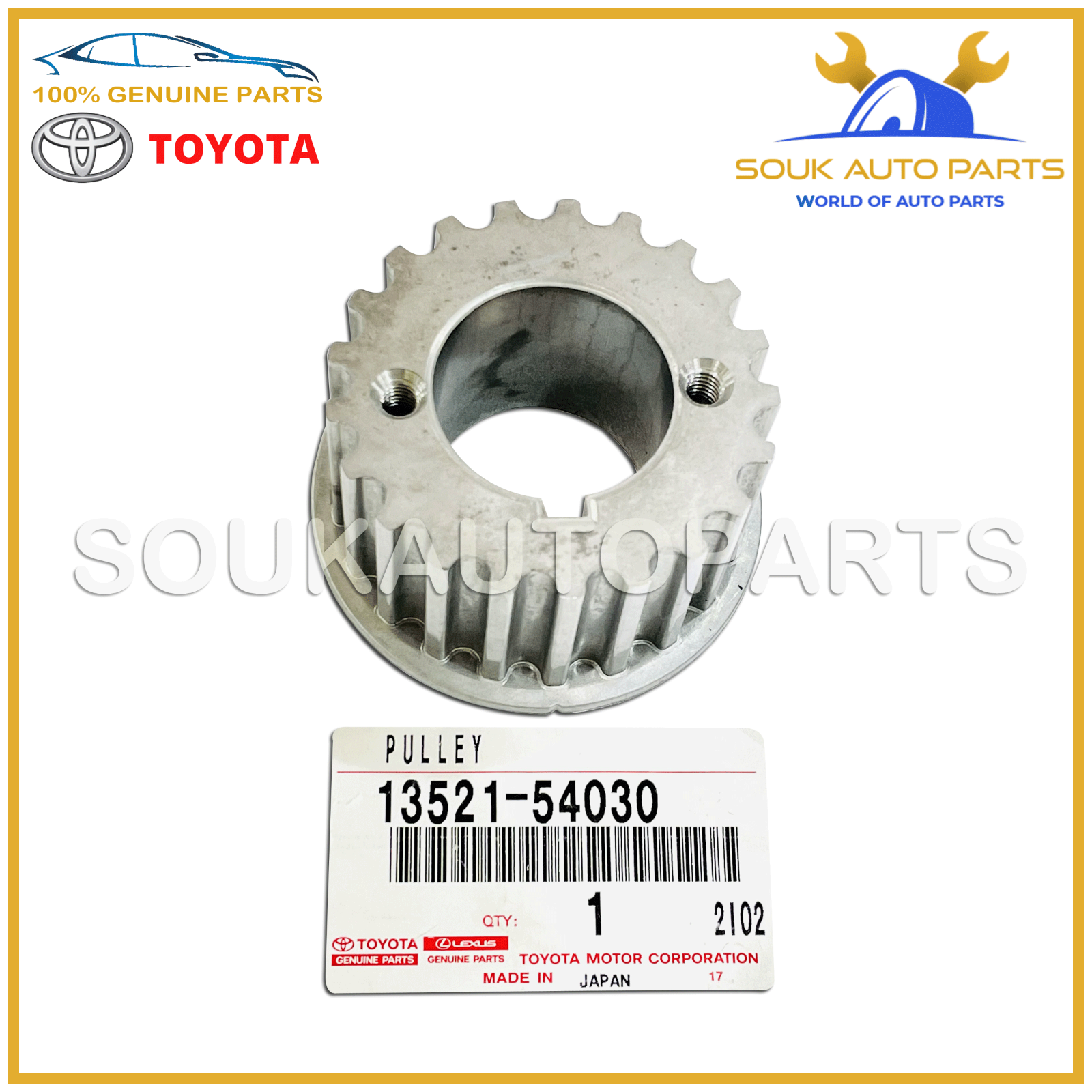 13521-54030 Genuine Toyota CRANKSHAFT TIMING PULLEY 1352154030 OEM | eBay