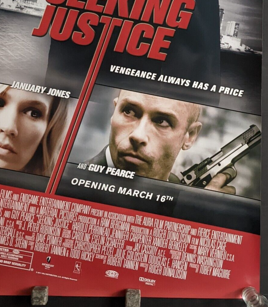 Seeking Justice (2011) Original 27x40 One Sheet Movie Poster Rolled ...