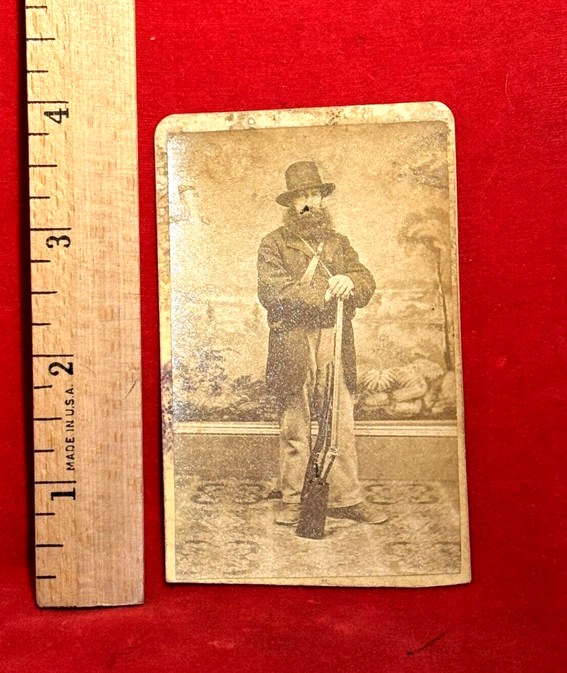 RARE CIVIL WAR ERA PHOTO OF SETH KINMAN - GAVE PRESIDENT LINCOLN ELK ...