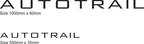 AUTOTRAIL MOTORHOME | Front/Rear | Sticker-Decal-Graphic | Any Colour ...